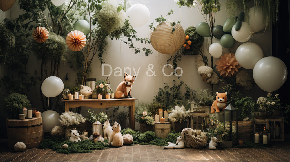 Avezano Forest Animal Theme balloon Backdrop Designed By Danyelle Pinn