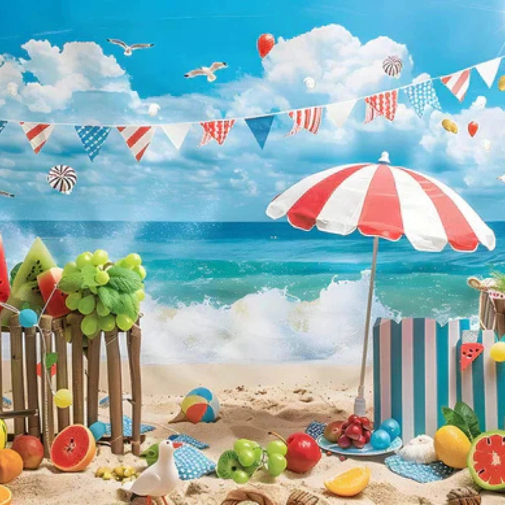 Avezano Summer Backdrop For Photograhy Custom Photo Backdrop