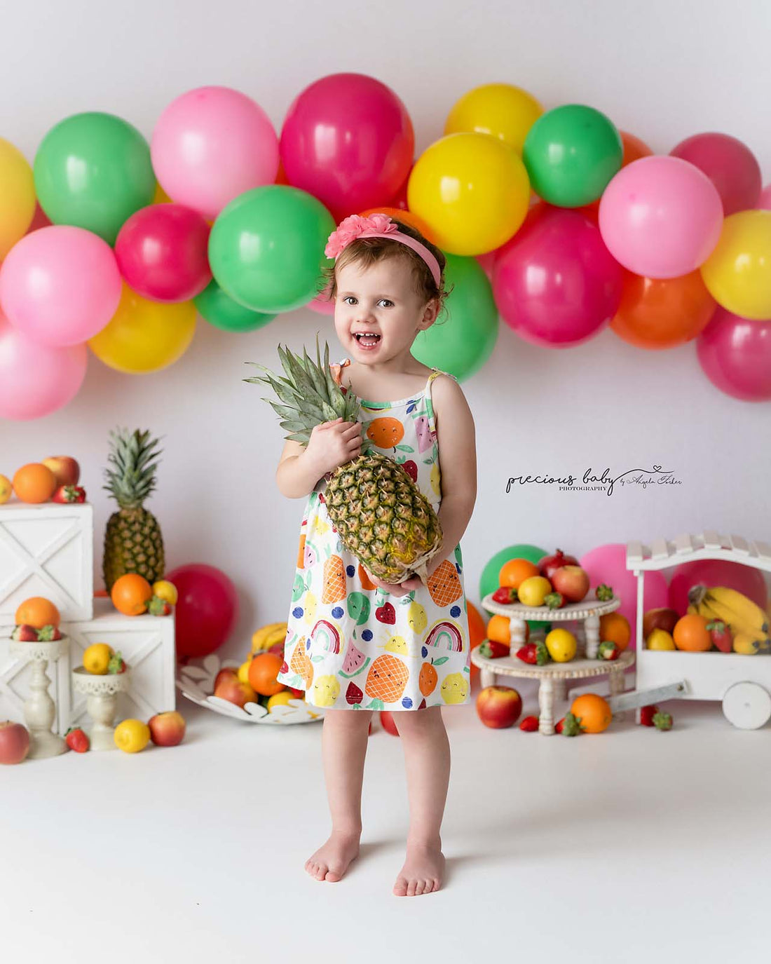Avezano Fruit Balloon Party Birthday Photography Backdrop Designed By