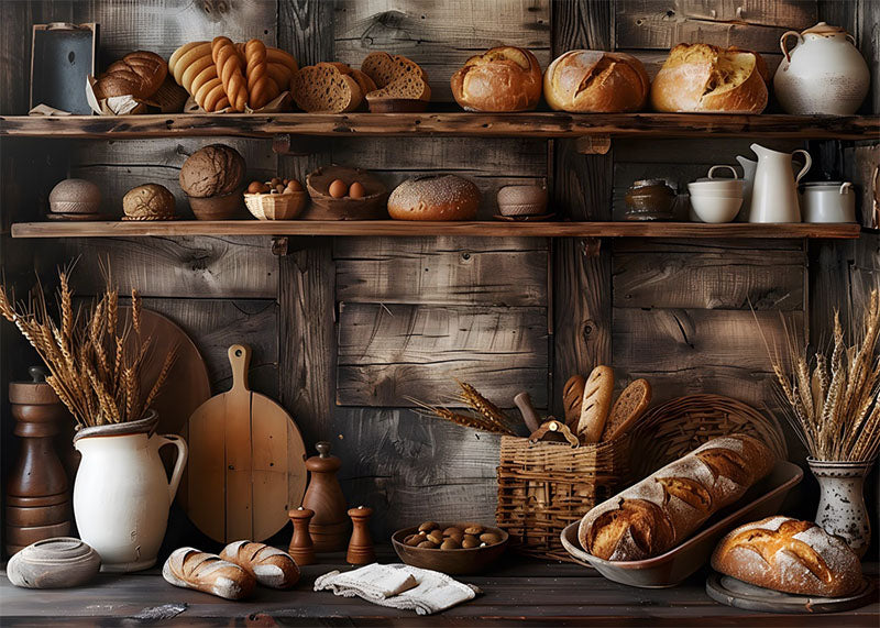 Avezano Kitchen Wheat Bread Birthday Party Photography Background