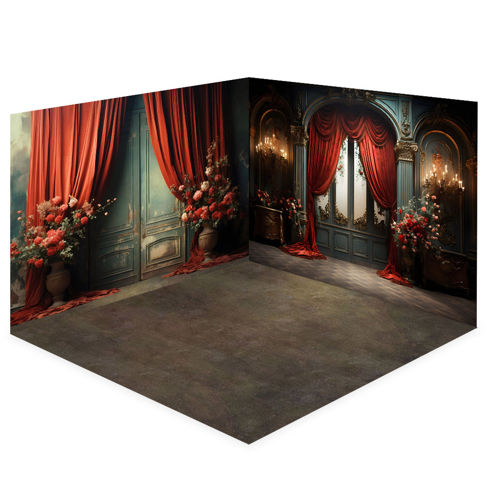 Avezano Santa Claus Outside the Window of the Christmas House