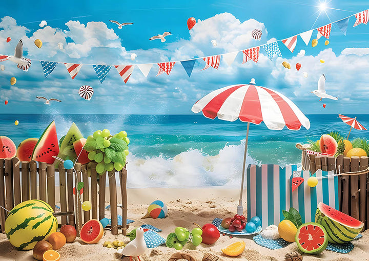 Avezano Summer Backdrop For Photograhy Custom Photo Backdrop