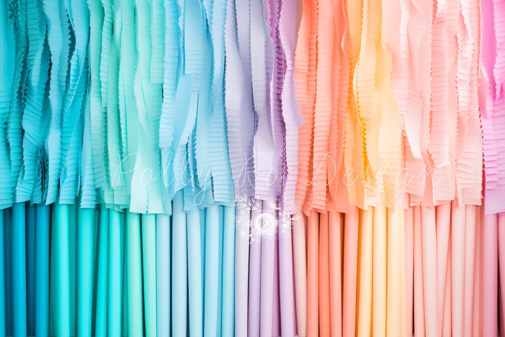 Avezano Coloured Cloth Strip Photography Backdrop Designed By Polly Ro
