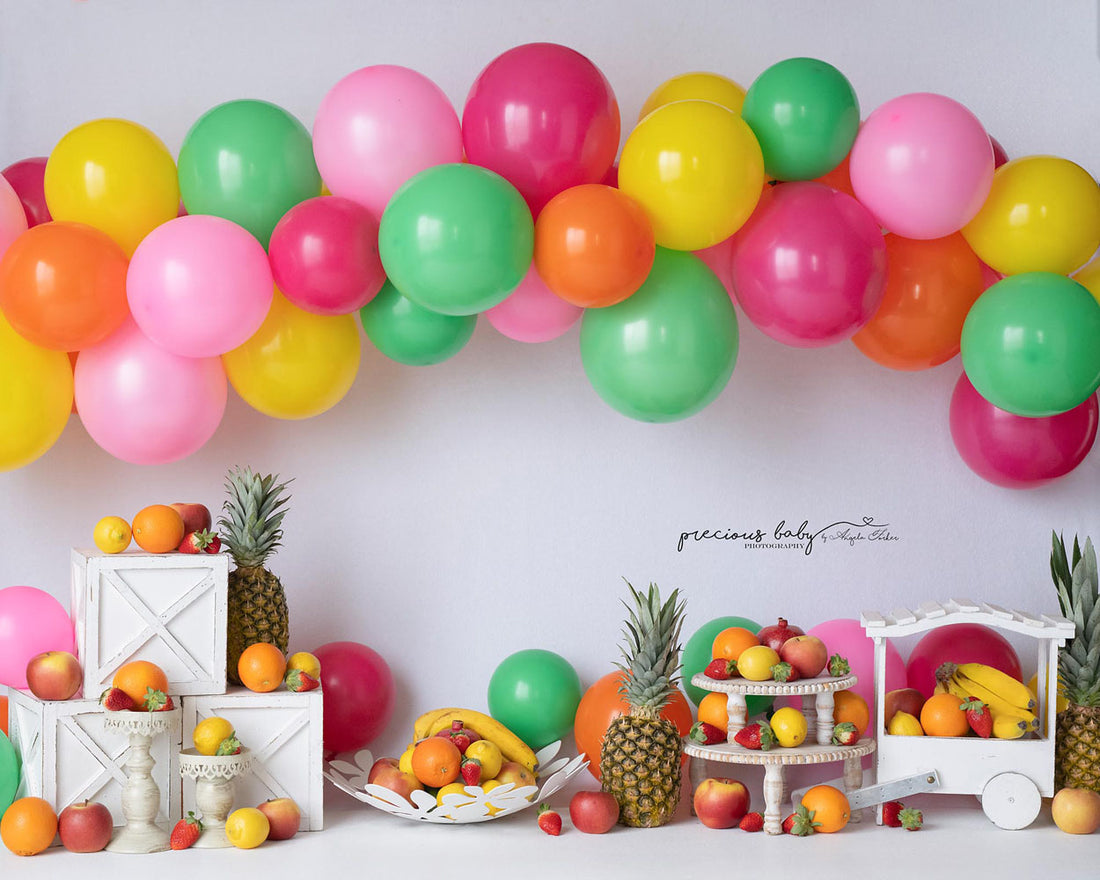 Avezano Fruit Balloon Party Birthday Photography Backdrop Designed By