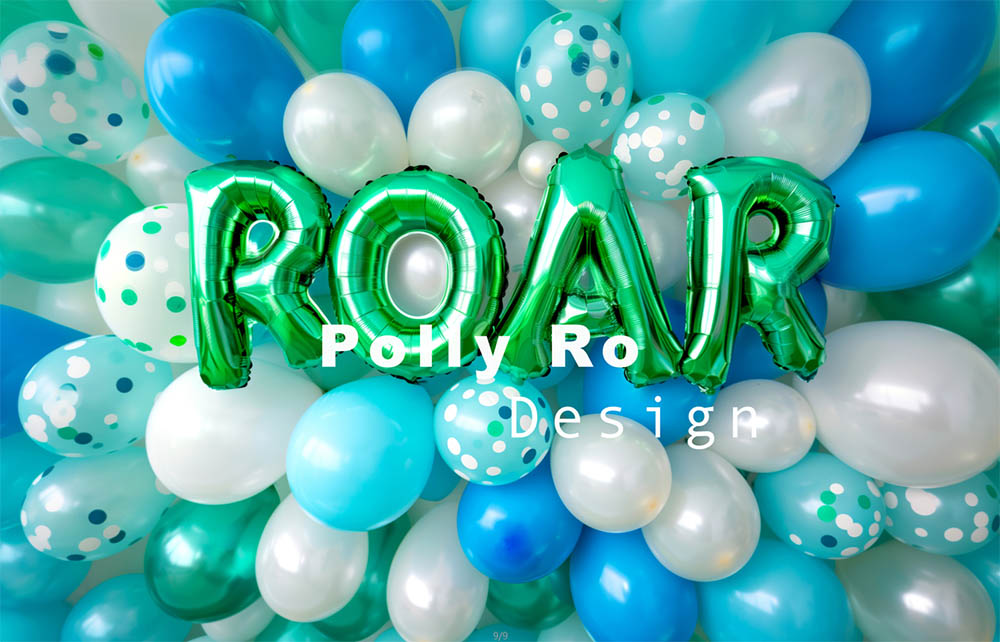 Avezano Balloon Party Birthday ROAR Photography Backdrop Designed By P