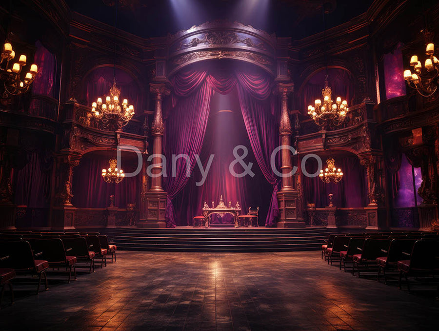 Avezano Purple Window Palace Hall Backdrop Designed By Danyelle Pinnin