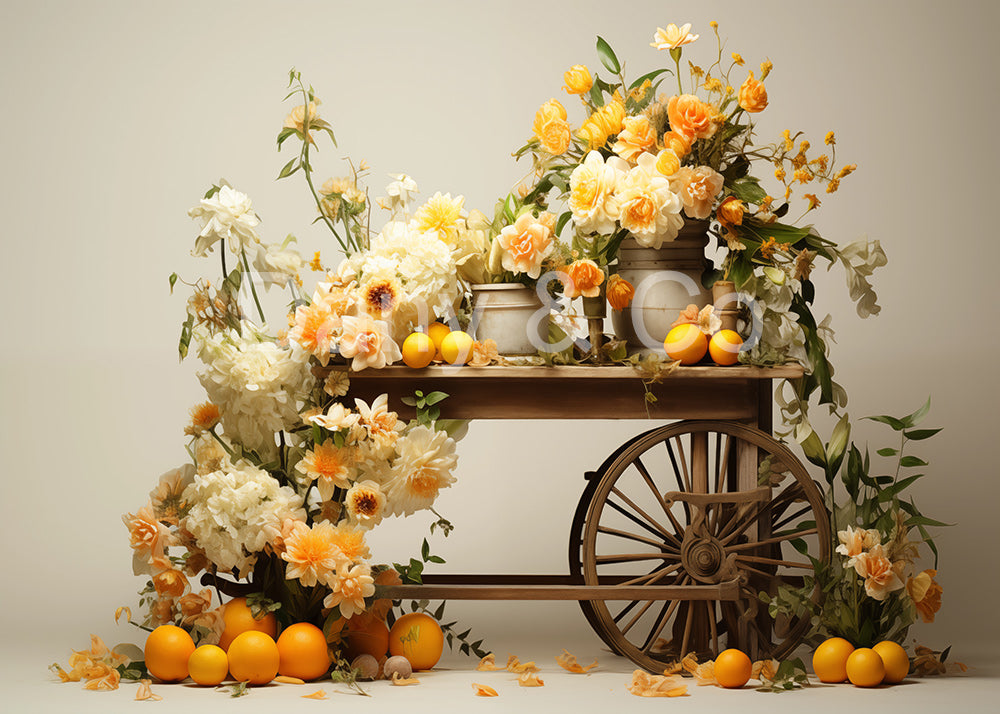 Avezano Wooden Floats and Flowers Backdrop Designed By Danyelle Pinnin