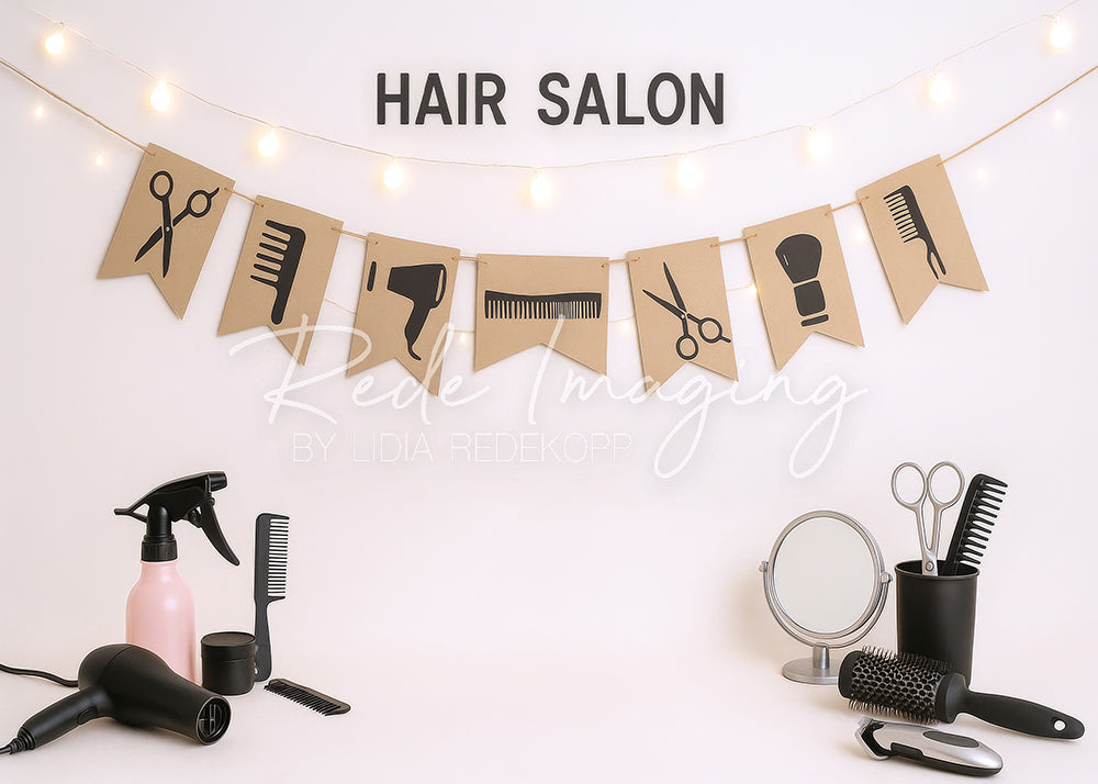 Avezano Hair Salon Chic Photography Backdrop Designed By Lidia Redekop
