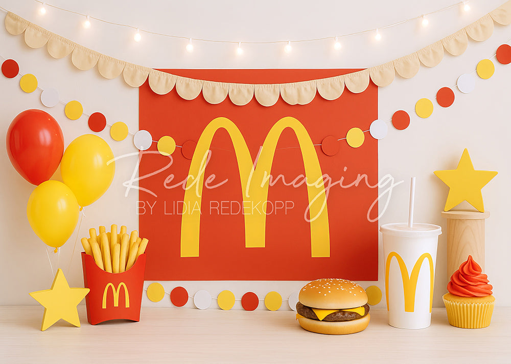 VIP Avezano McDonald's Inspired Photography Backdrop Designed By Lidia