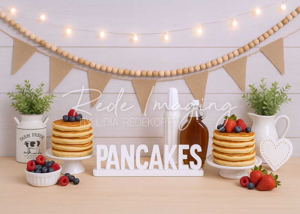 Avezano Pancake and Fruit Breakfast Photography Backdrop Designed By L