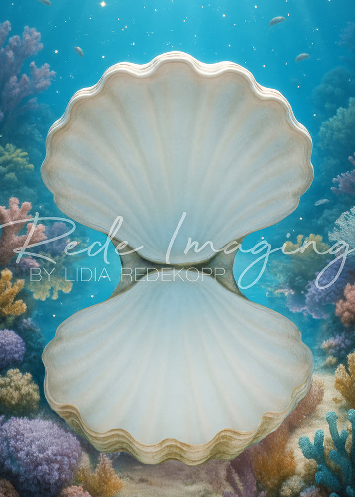 Avezano Underwater Clam Photography Backdrop Designed By Lidia Redekop