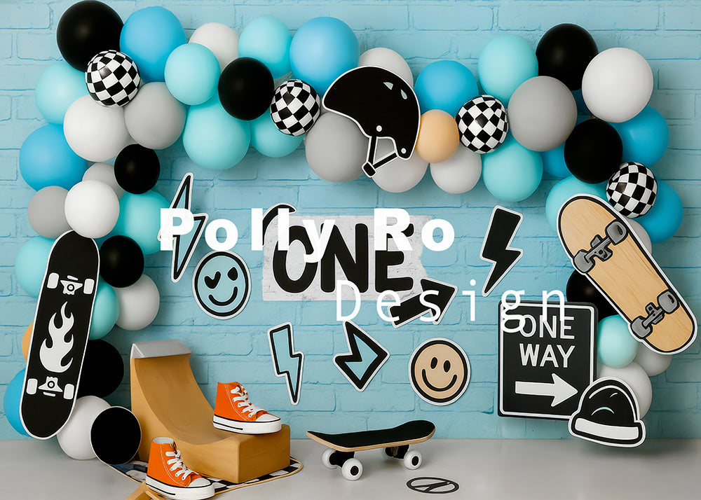 Avezano Skateboard Party Photography Backdrop Designed By Polly Ro Des