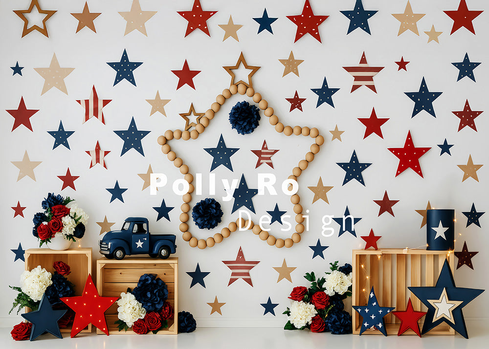 Avezano Star Themed Backdrop Designed By Polly Ro Design