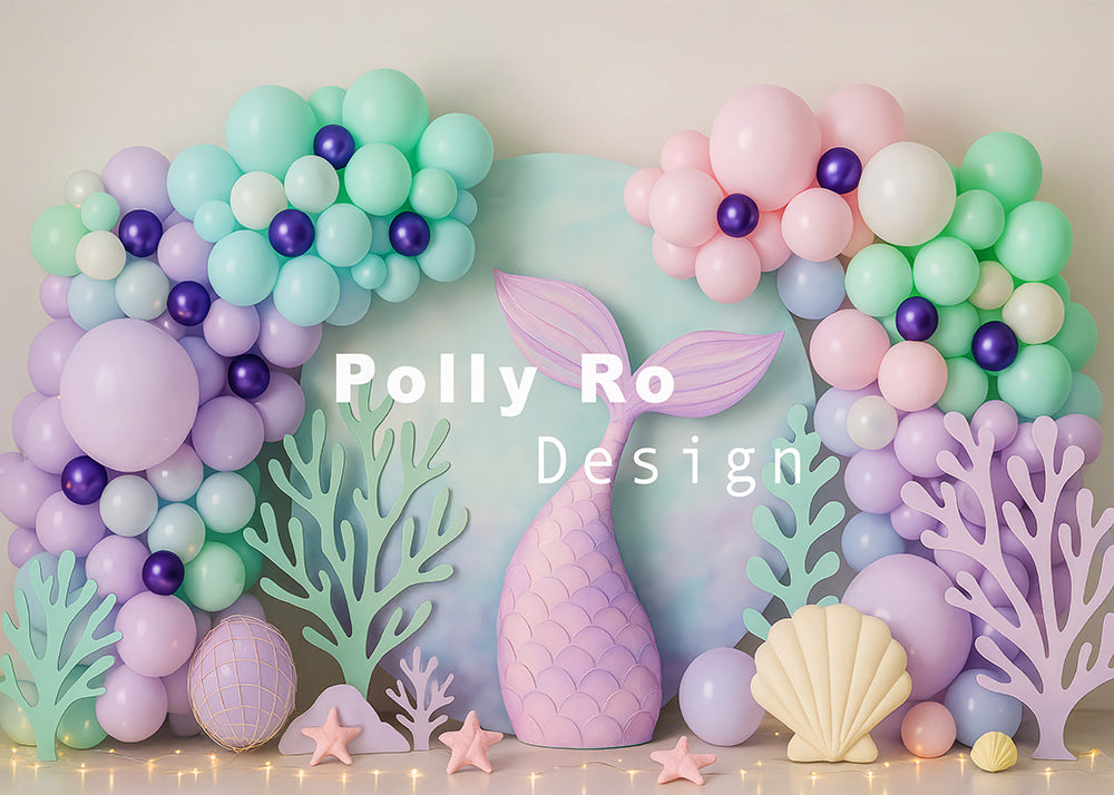 Avezano Mermaid Balloon Backdrop Designed By Polly Ro Design