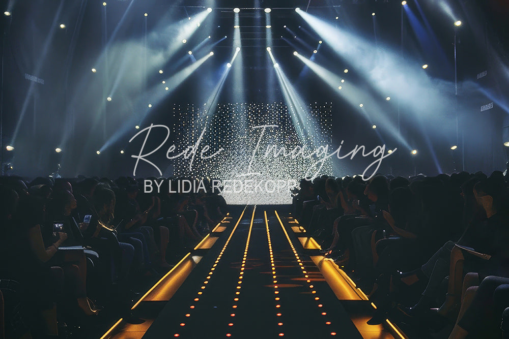 Avezano Runway Stage Spotlight Audience Photography Backdrop Designed