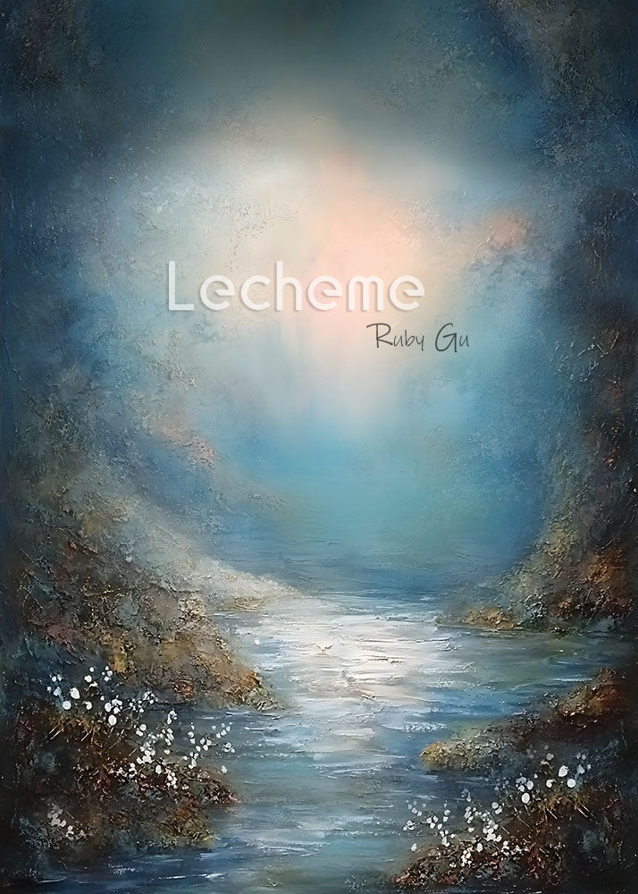 Avezano Vintage Scenic Blue Hue Art Photography Backdrop By Lecheme Ru