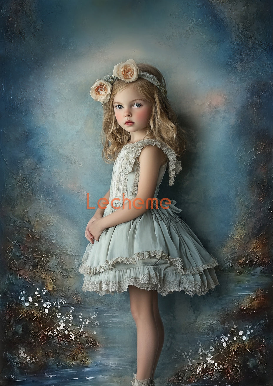 Avezano Vintage Scenic Blue Hue Art Photography Backdrop By Lecheme Ru