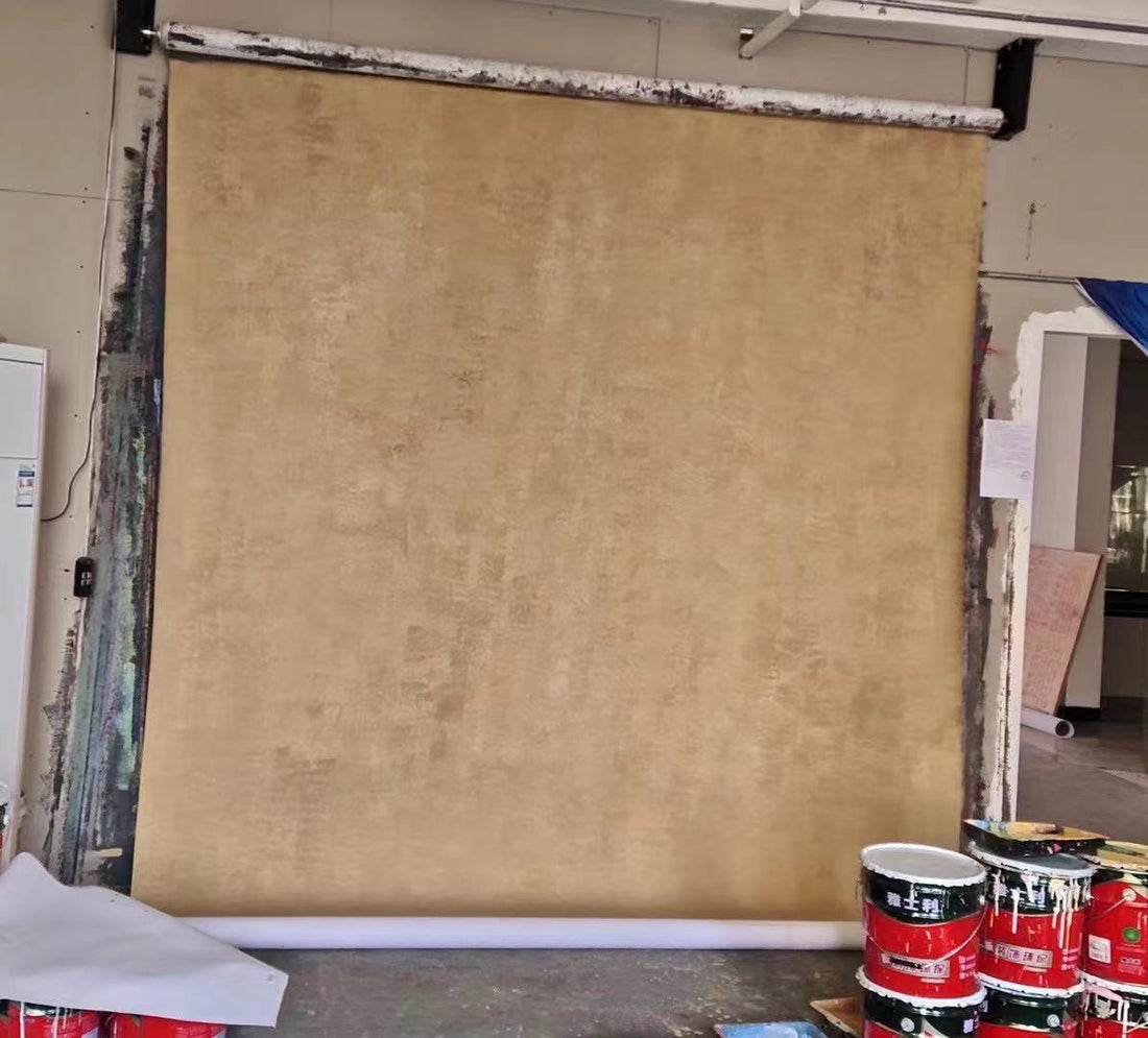 Avezano Brown Texture Abstract Hand Painted Canvas Photography Backdro