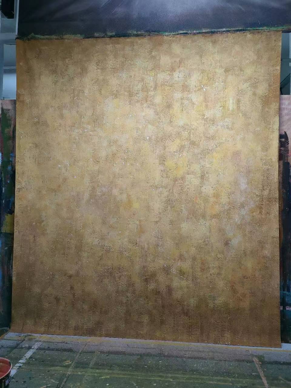 Avezano Brown Yellow Texture Gradient Texture Abstract Hand Painted Ca