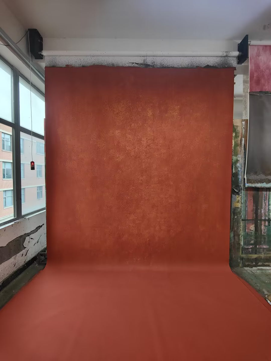Avezano Red Texture Abstract Hand Painted Canvas Photography Backdrop