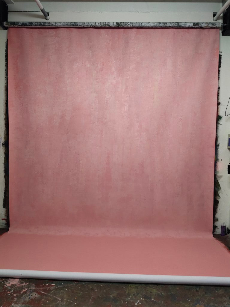 Avezano Pink Gradient Texture Abstract Hand Painted Canvas Photography