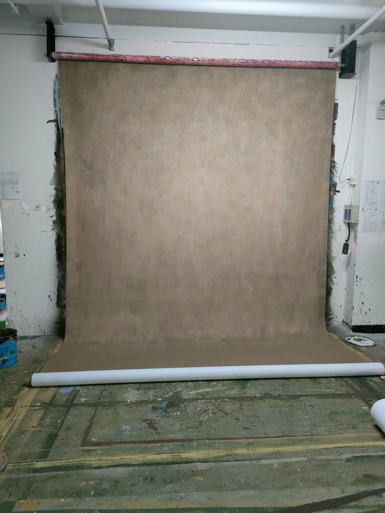 Avezano Brown Texture Abstract Hand Painted Canvas Photography Backdro