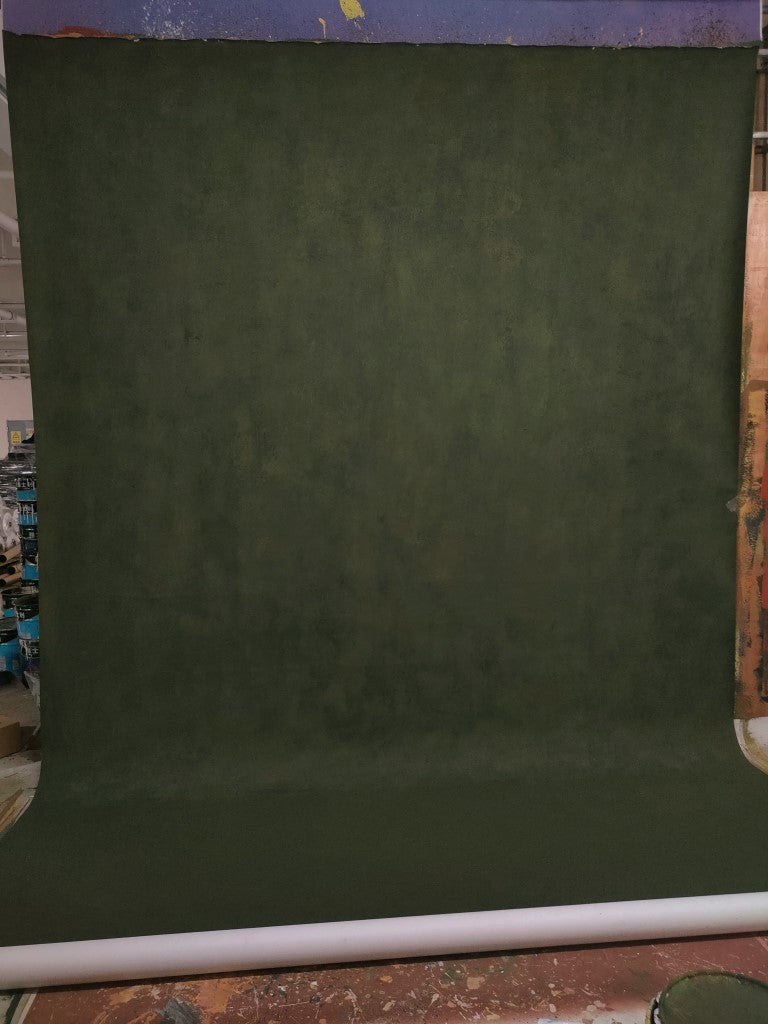 Avezano Green Texture Abstract Hand Painted Canvas Photography Backdro