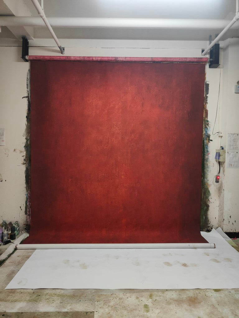 Avezano Red Texture Abstract Hand Painted Canvas Photography Backdrop