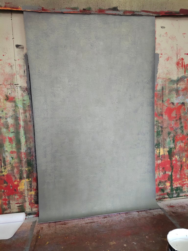 Avezano Grey Texture Abstract Hand Painted Canvas Photography Backdrop