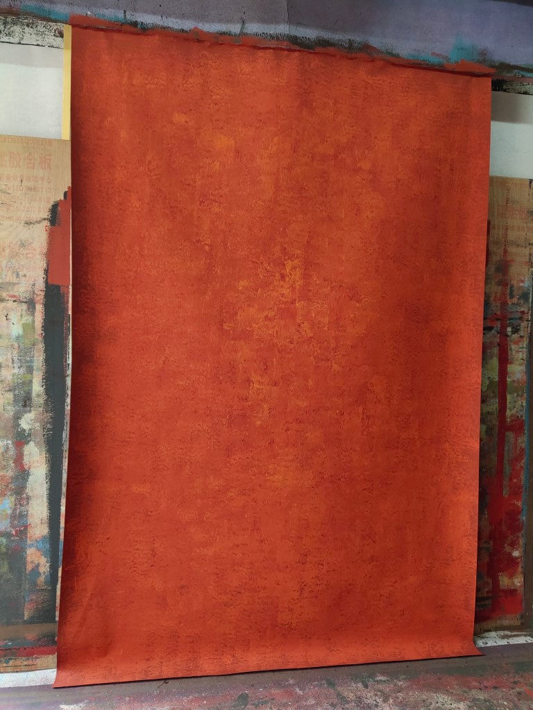 Avezano Red Texture Abstract Hand Painted Canvas Photography Backdrop