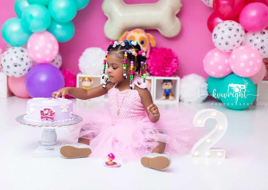 Avezano Cute Dog Theme Photography Birthday Backdrop Designed By