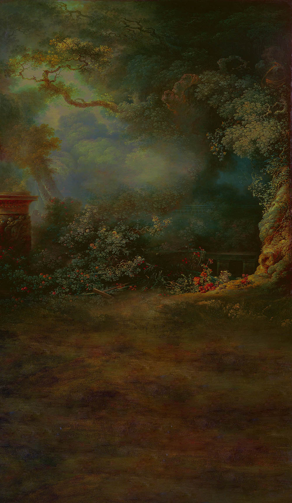 Avezano Oil Painting Landscape Sweep Photography Backdrop